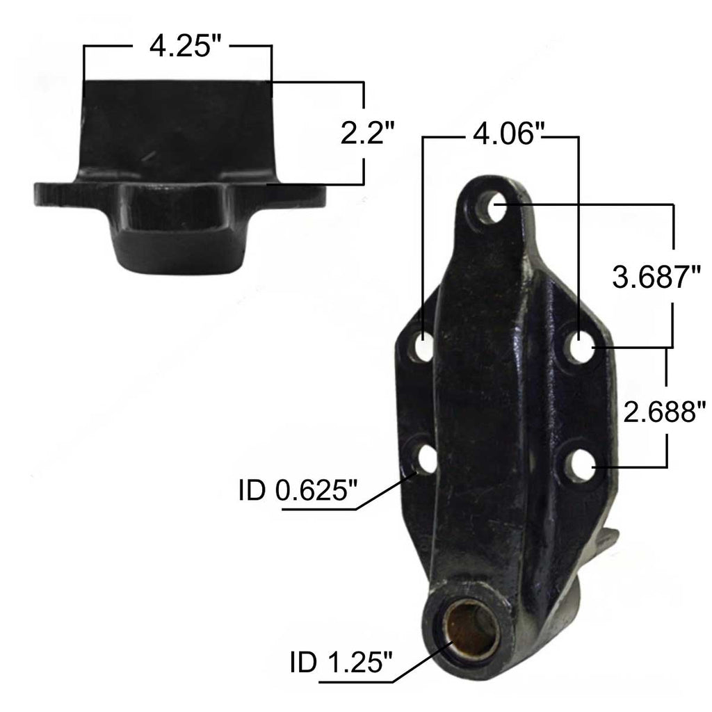 Peterbilt LH Rear of Front Leaf Spring Hanger | M1312 | Spring Works