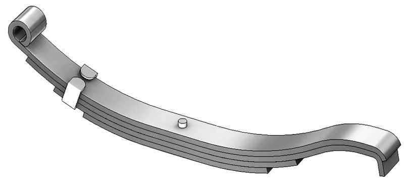 26-1/4" Trailer Leaf Spring | Slipper Hook End | 4 Leaves | 803T3 ...